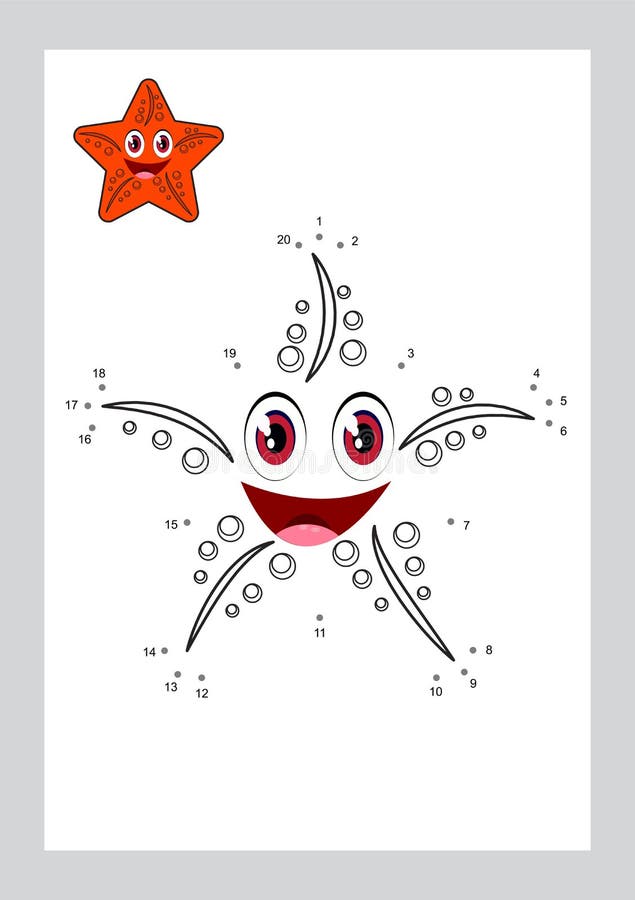 Connect the Dots Game and Coloring Pages Learning Free Form Shape ...