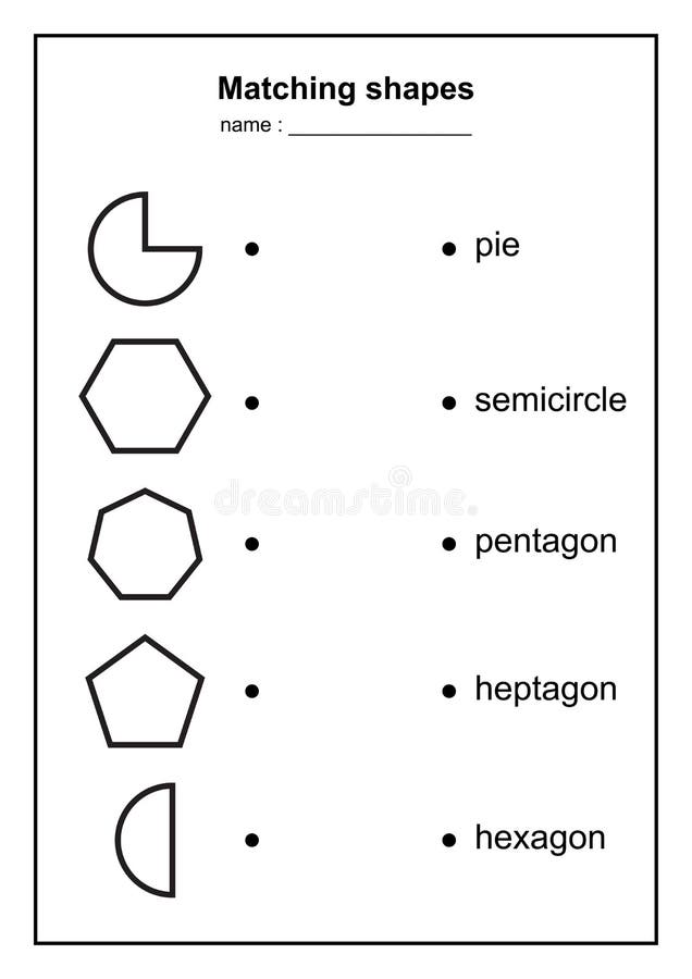 Geometry Shape Matching Game. Educational Geometric Shapes Game ...