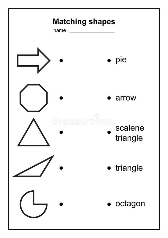 Geometry Shape Matching Game. Educational Geometric Shapes Game ...