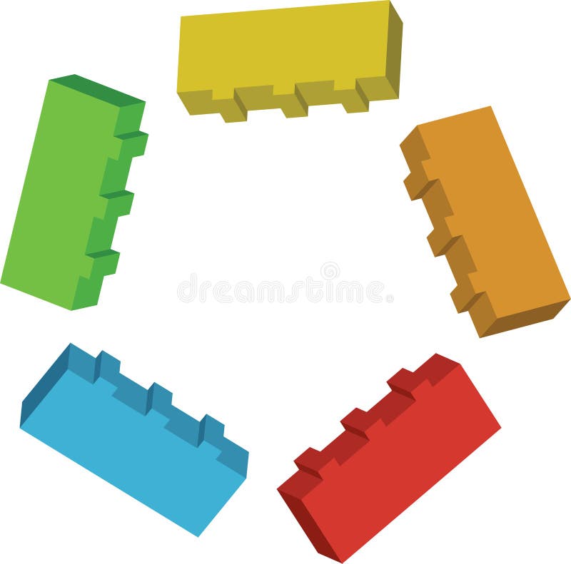 Lego Brick polygon stock illustration. Illustration of gaming - 137370811
