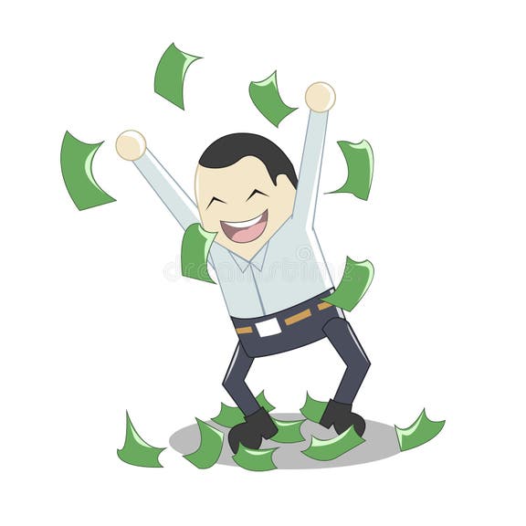 Vector Illustration Work Get Money Stock Vector - Illustration of ...