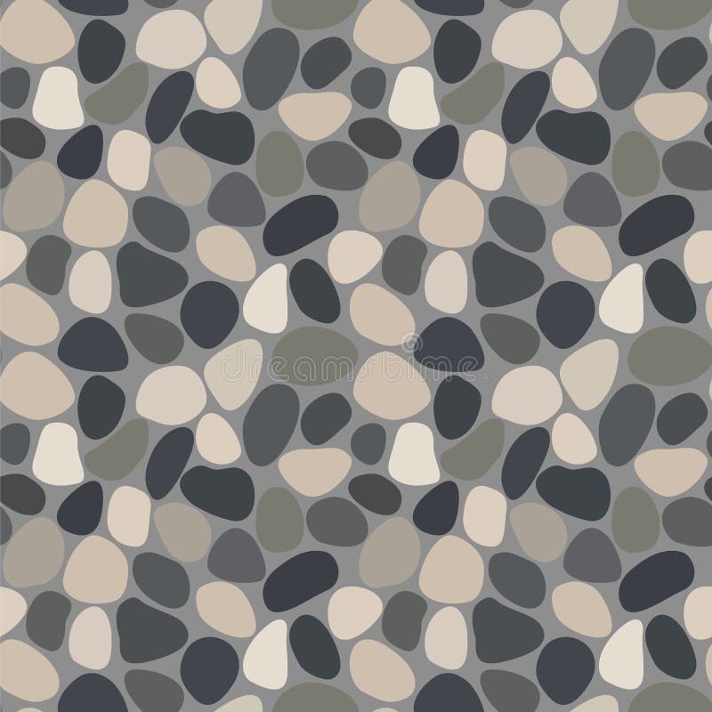 Seamless Pattern with Pebbles Stock Vector - Illustration of animal ...