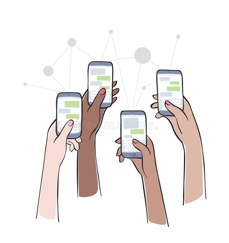 Online Gossip. Spreading the News Stock Vector - Illustration of ...