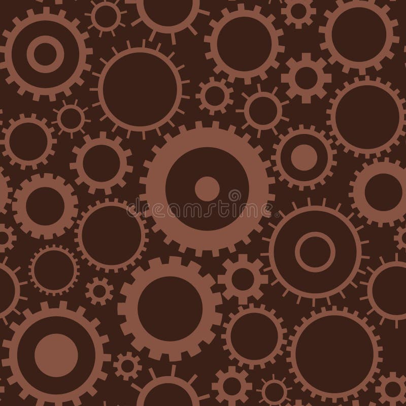 Seamless Pattern with Gears Stock Vector - Illustration of technology ...