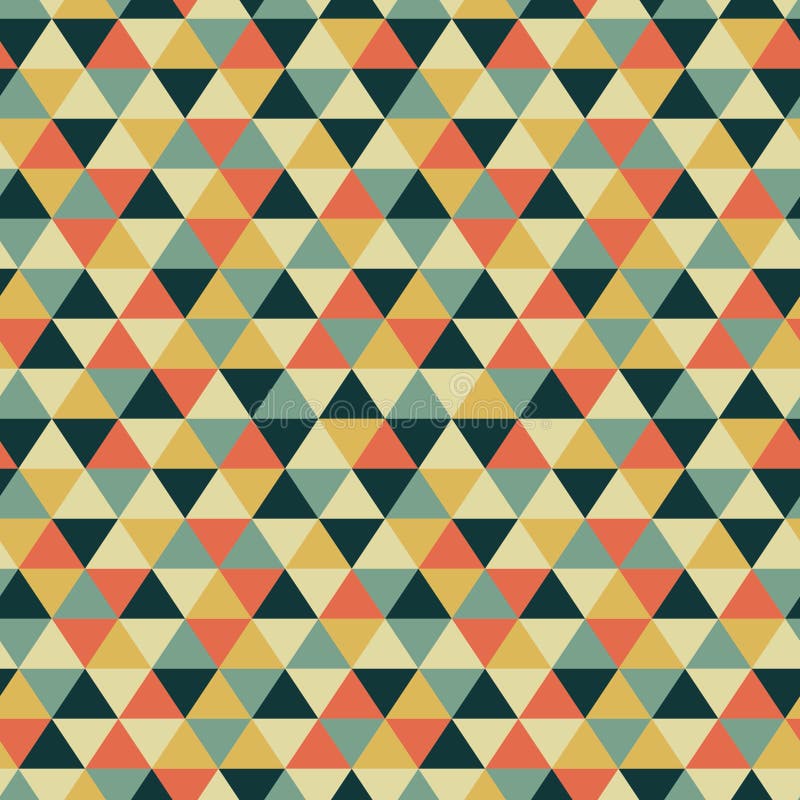 Seamless Pattern with Triangles Stock Vector - Illustration of cover ...