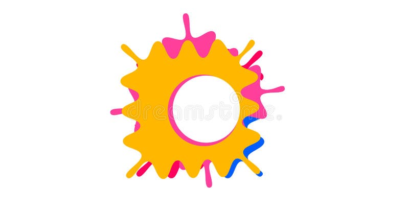 Colored Symbol Design on White Background. Stock Vector - Illustration ...