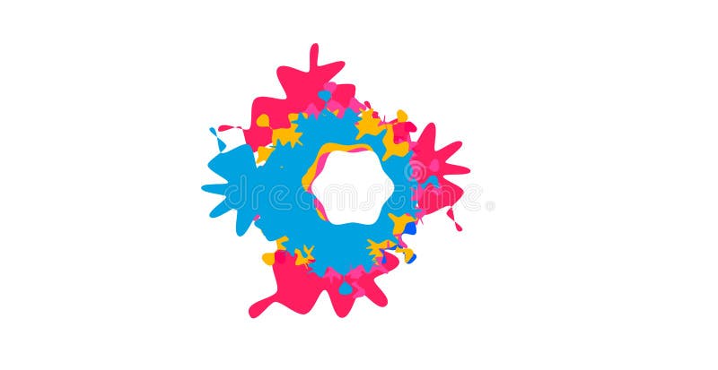 Colored Symbol Design on White Background. Stock Illustration ...