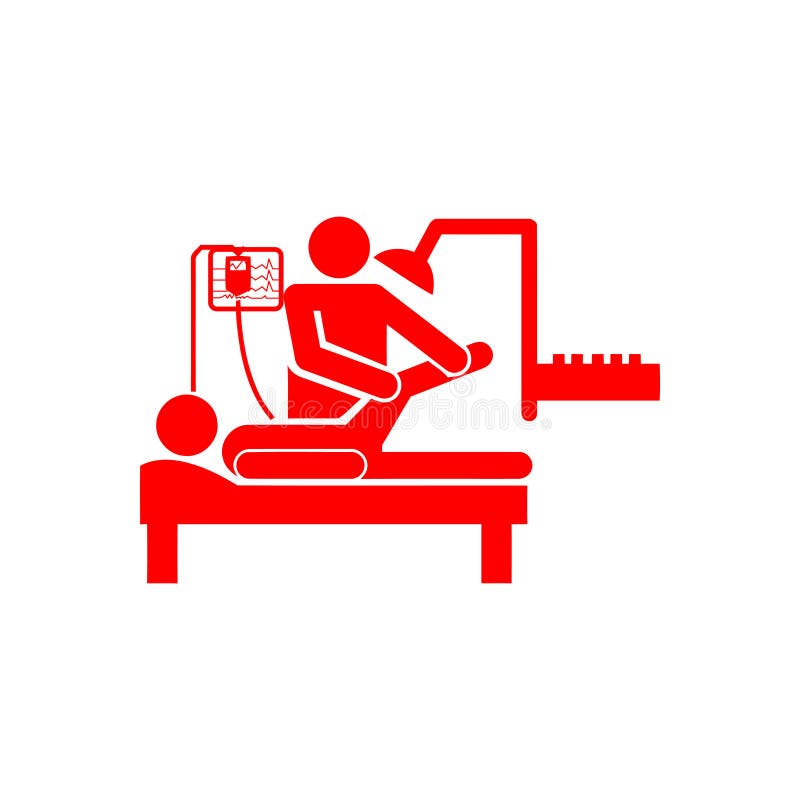 Doctor and Patient , Leg Treatment , Leg Break Red Icon Stock Vector ...