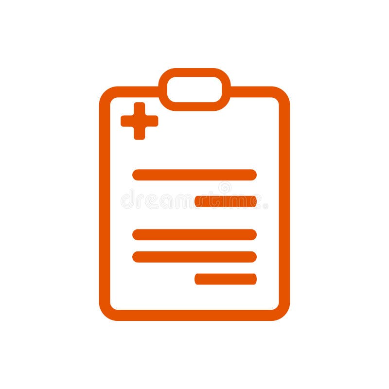 Orange with Report and Pie Chart Stock Illustration - Illustration of ...