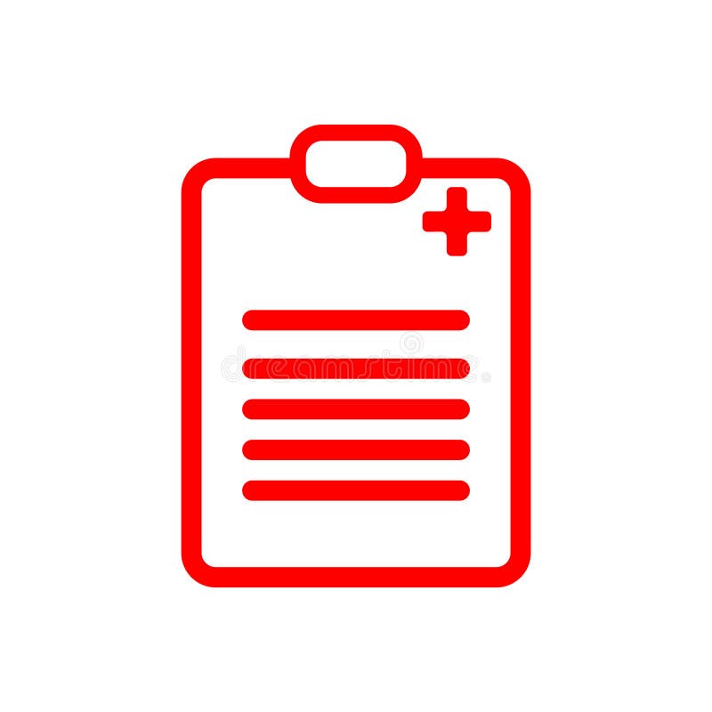 Medical, Checklist , Green Report Icon Stock Illustration ...