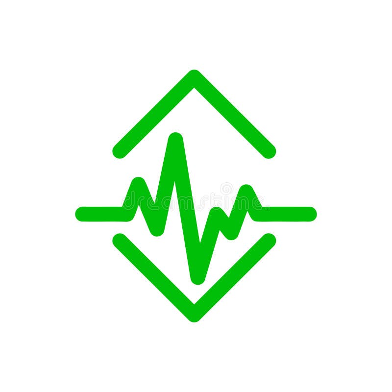 Pulse, Heartbeat, Rate, Heart, Love, Green Medical Icon Stock Vector ...
