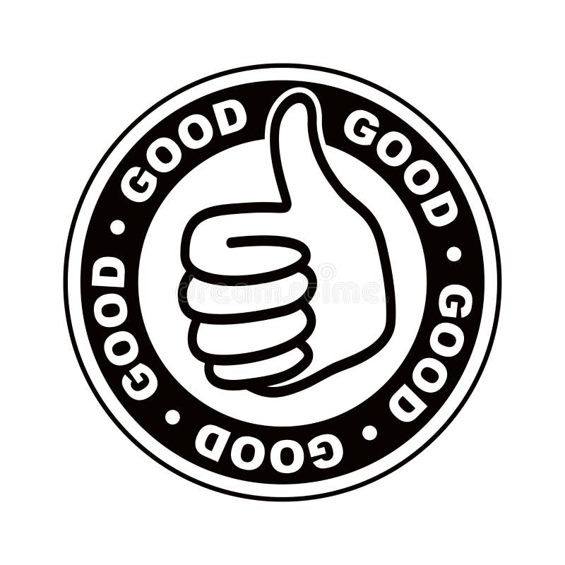 Good and Bad Thumbs Up and Down Icon Stock Vector - Illustration of ...