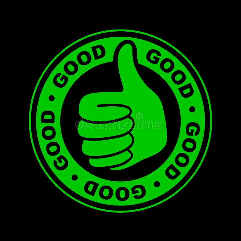 Good and Bad Thumbs Up and Down Icon Stock Vector - Illustration of ...