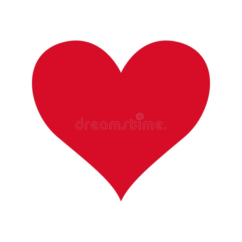 Heart Icon Vector Linear Pictogram Isolated on White Stock Vector ...