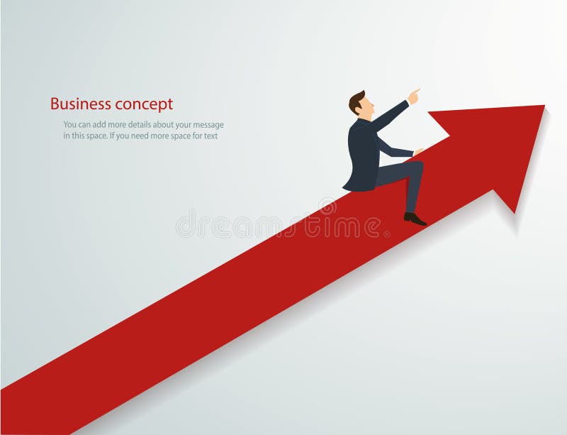 A Businessman Ride Arrow Icon Into Keyhole Stock Vector - Illustration ...