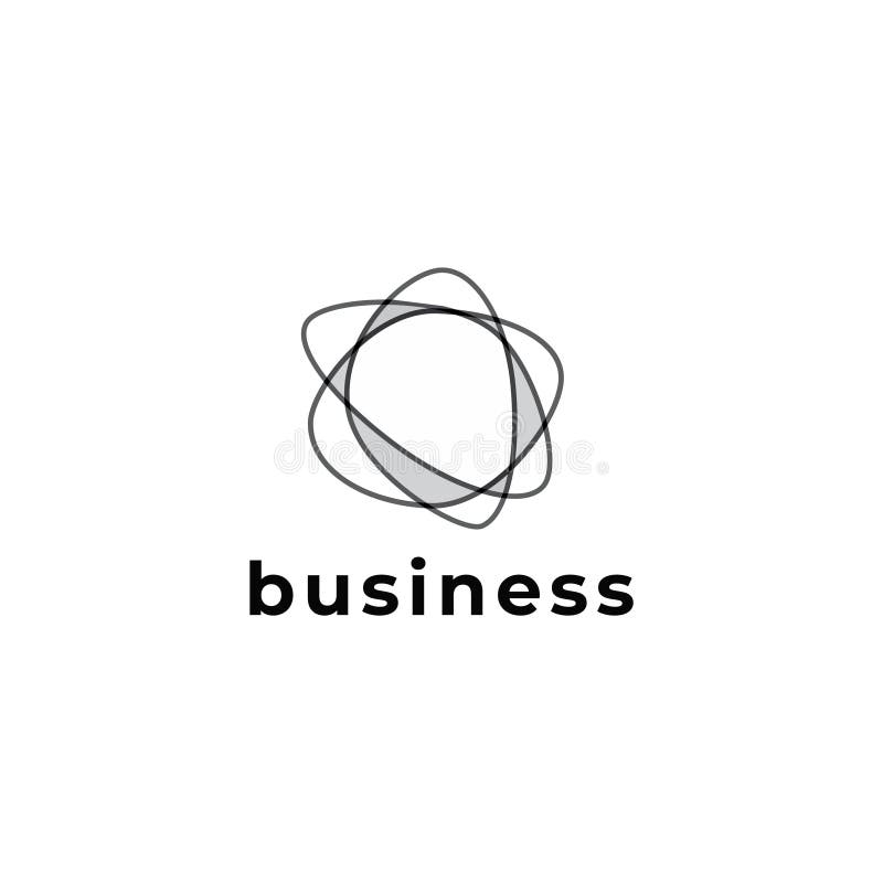 Business Logo Design. Orbital Logo Stock Vector - Illustration of ...