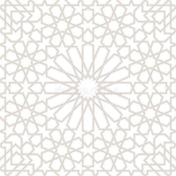 Morocco Seamless Light Grey Pattern, Traditional Arabic Islamic ...