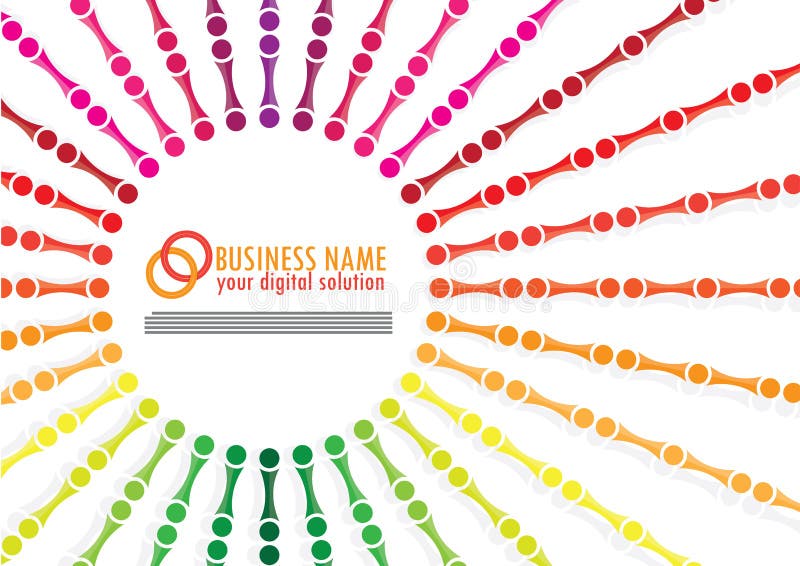 Abstract Background Circle Template Design Stock Vector - Illustration ...