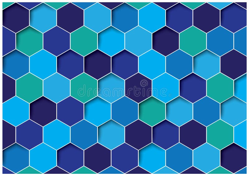 Blue Shape Pattern Abstract Background Stock Vector - Illustration of ...