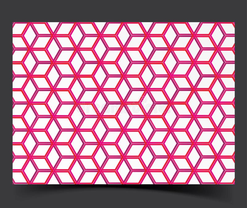 Magenta Shape Pattern Abstract Background Stock Vector - Illustration ...