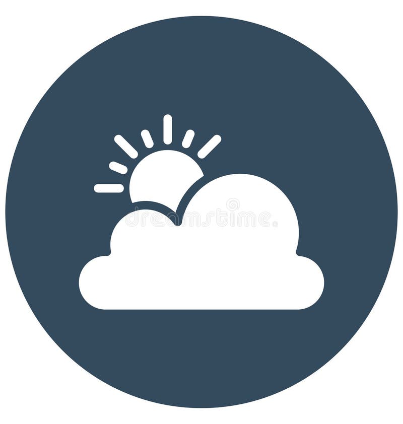 Bright Day Vector Icon Which Can Easily Modified or Edit Stock Vector ...