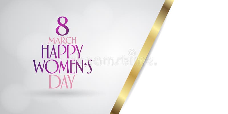 8 March. International Happy Women`s Day Celebration Stock Vector ...