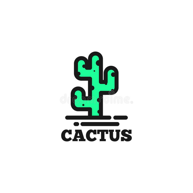 Cactus Logo Vector. Cactus Logo Template Stock Illustration ...