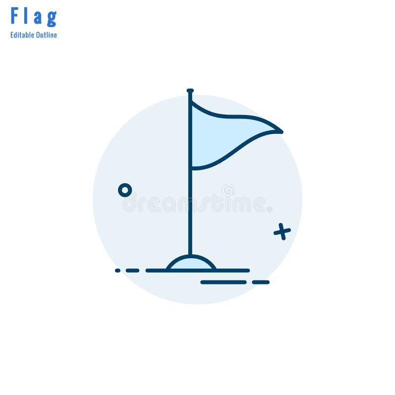 Flag Icon, Competition Flag, Business Milestone, Success, Temple Orange ...