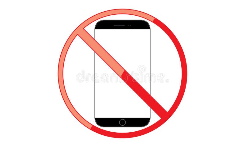 Off Mobile Sign Switch Off Phone Icon Mobile Warning Symbol Stock ...