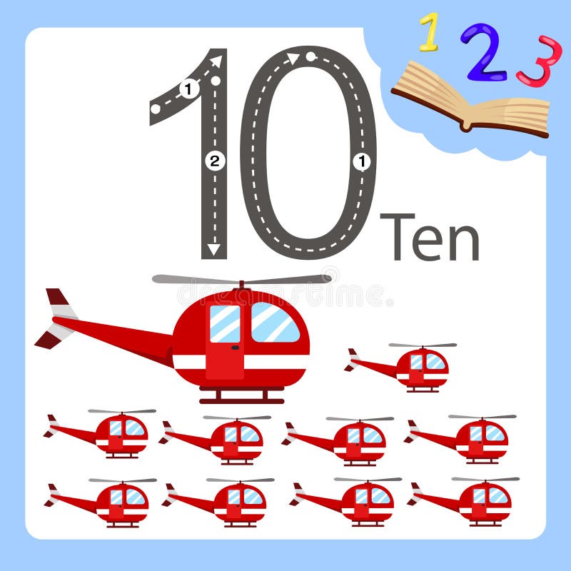 Numbers game, Helicopter stock vector. Illustration of difficulty ...