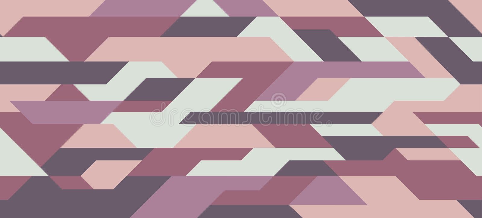 Geometric Camouflage Seamless Pattern. Abstract Modern Camo, White ...