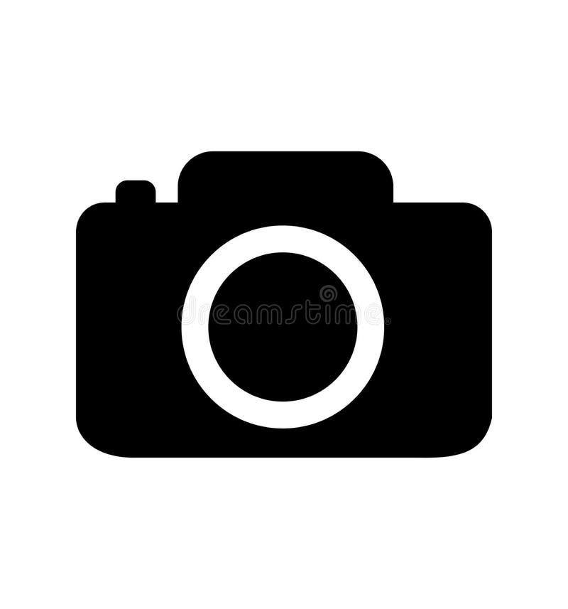 Camera Icon Black Flat Isolated on White Background Camera Symbol ...