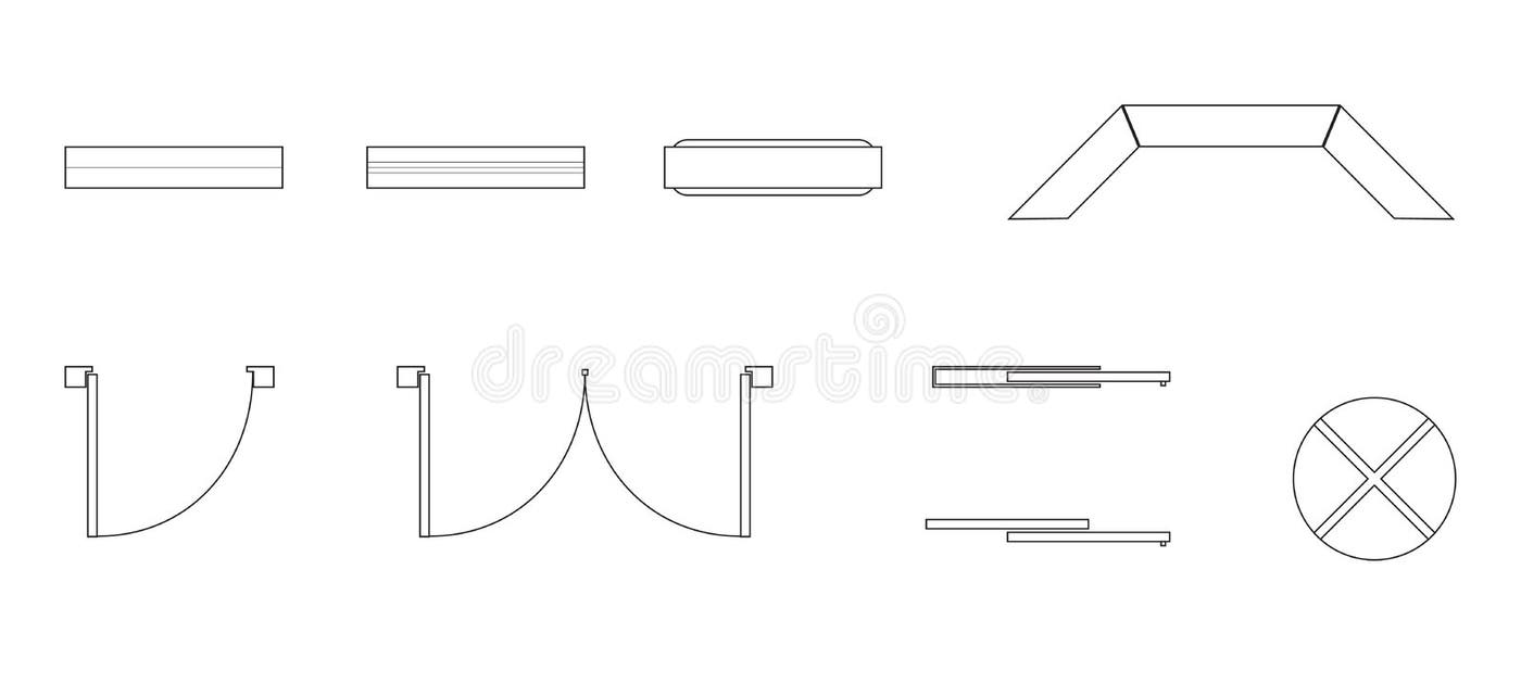 Door Plan Architect Icons Stock Illustrations – 226 Door Plan Architect ...