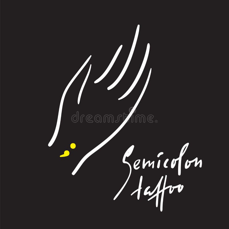 Semicolon Tattoo Stock Illustrations – 9 Semicolon Tattoo Stock ...