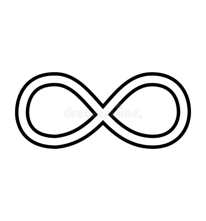 Limitless Icon Symbol Vector Isolated on White Background Stock Vector ...