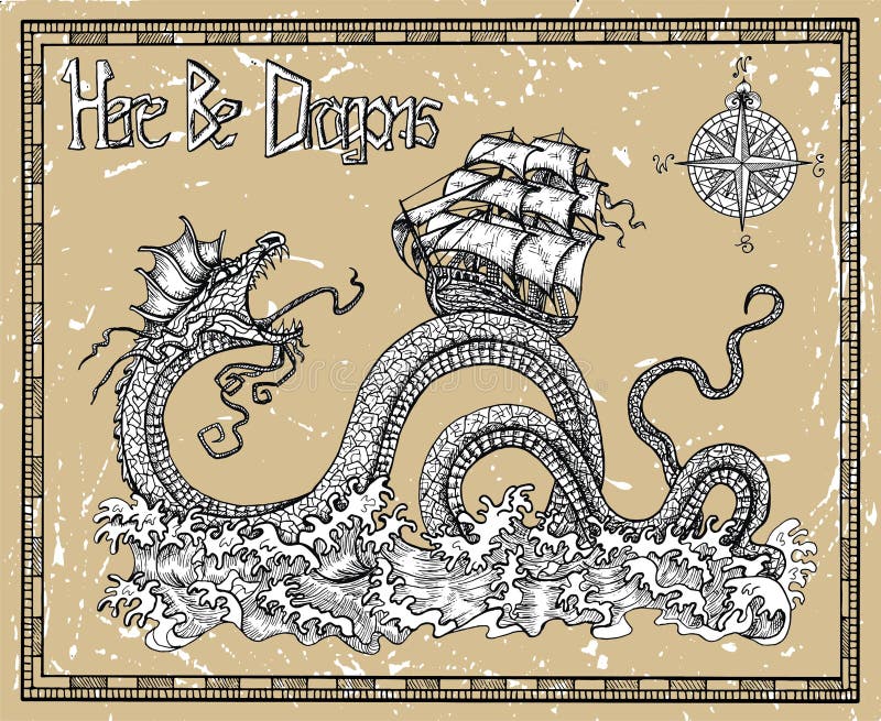 Here Be Dragons Map