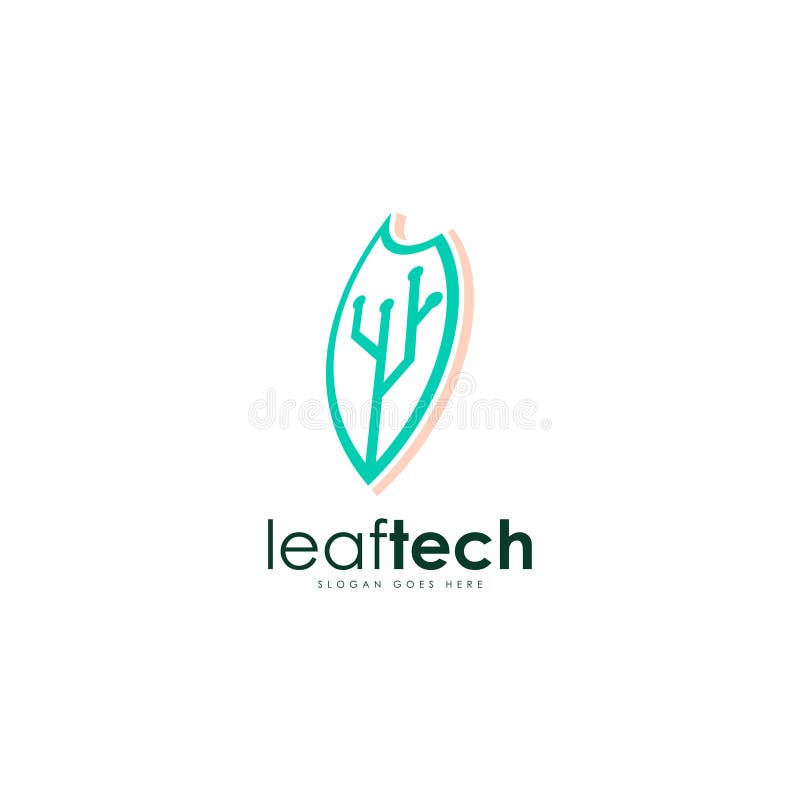 Leaf Tech Logo Vector Template Stock Vector - Illustration of idea ...