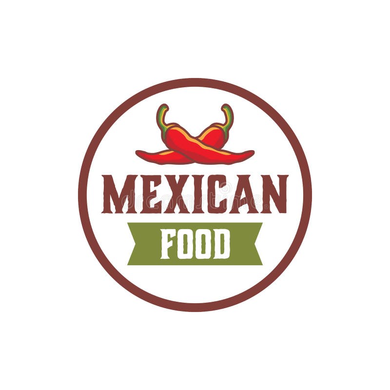 Mexican Food Logo Design Template Stock Vector - Illustration of mexico ...