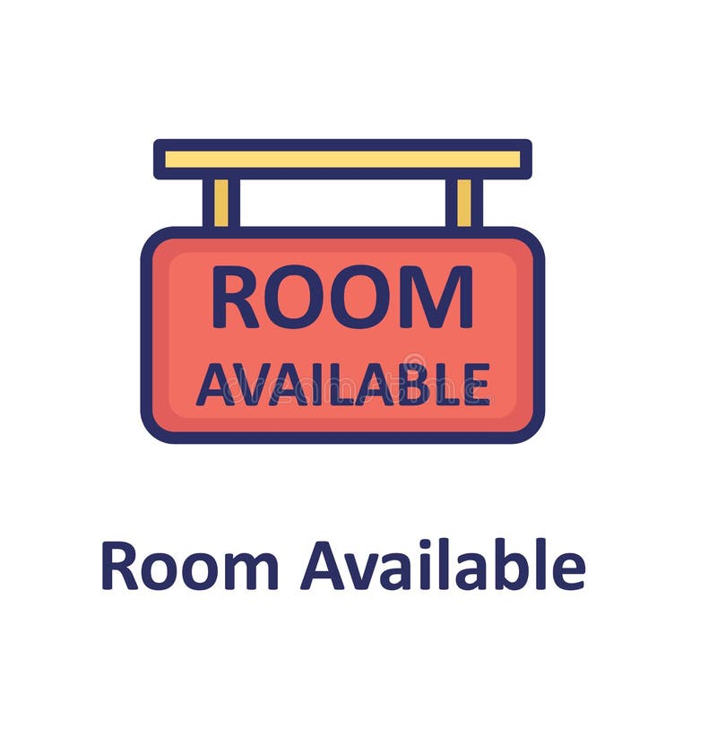 Rooms Available Isolated Vector Icon Which Can Easily Modify or Edit ...