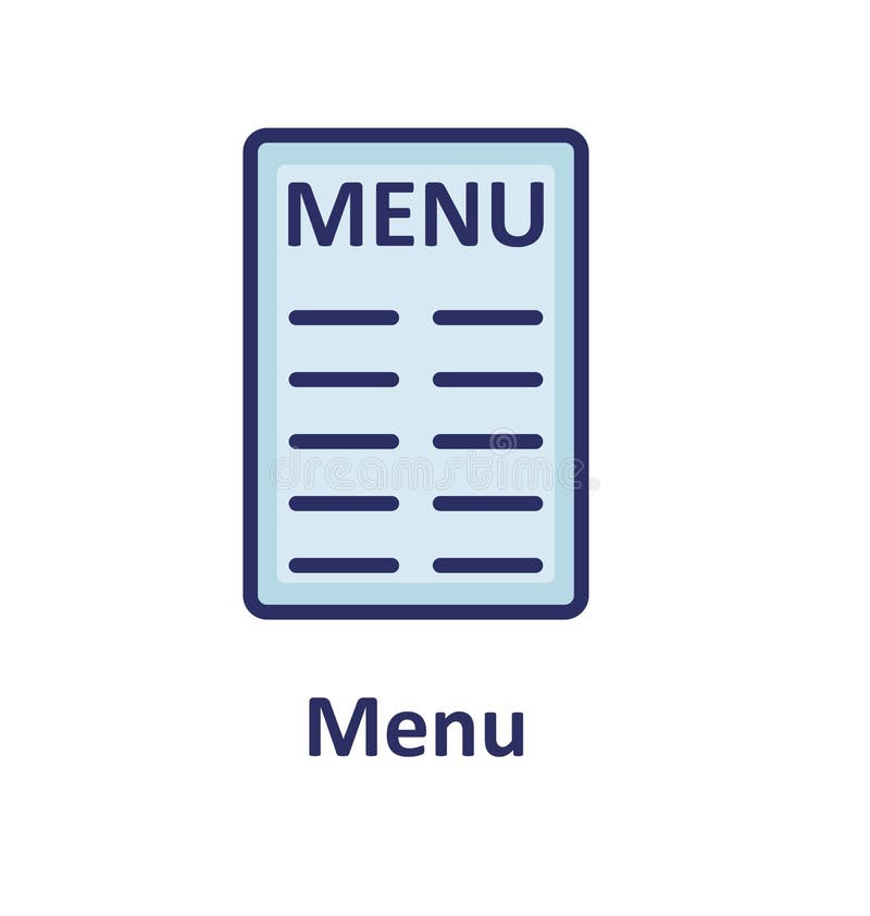 Menu Isolated Vector Icon Which Can Easily Modify or Edit Stock Vector ...