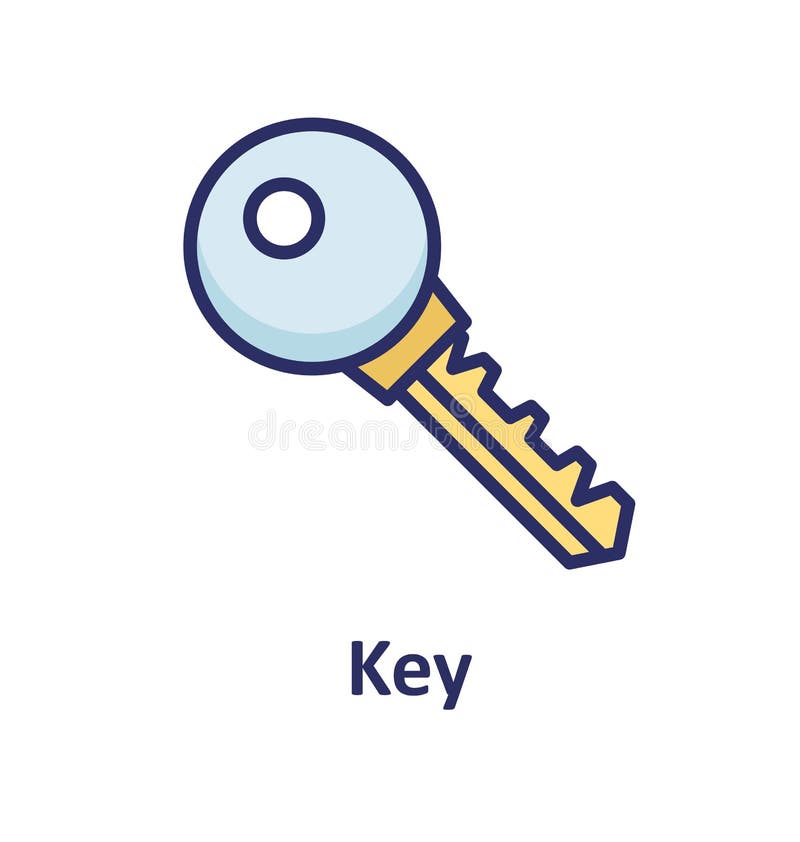 Key Isolated Vector Icon Which Can Easily Modify or Edit Stock ...