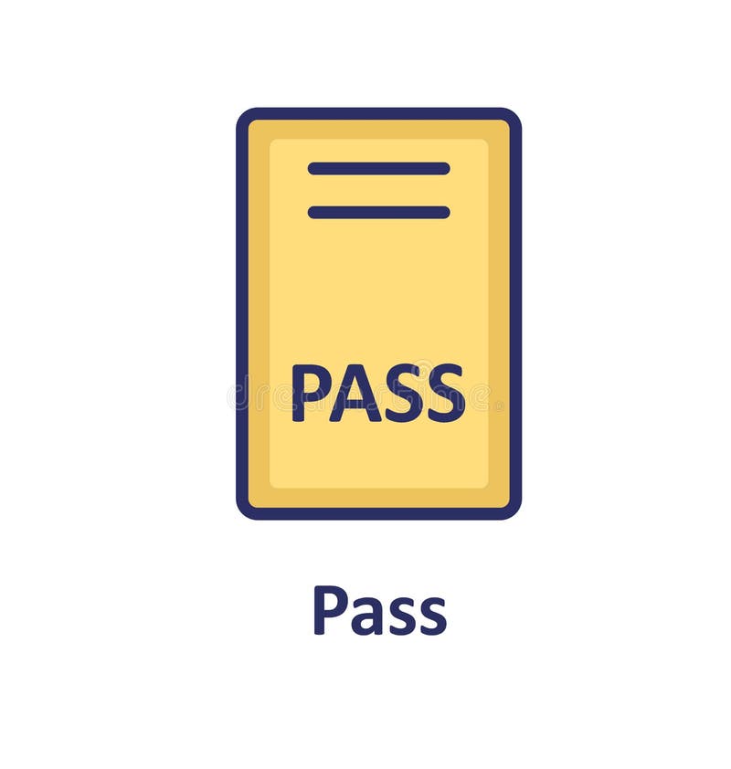 Pass Isolated Stock Illustrations – 29,726 Pass Isolated Stock ...
