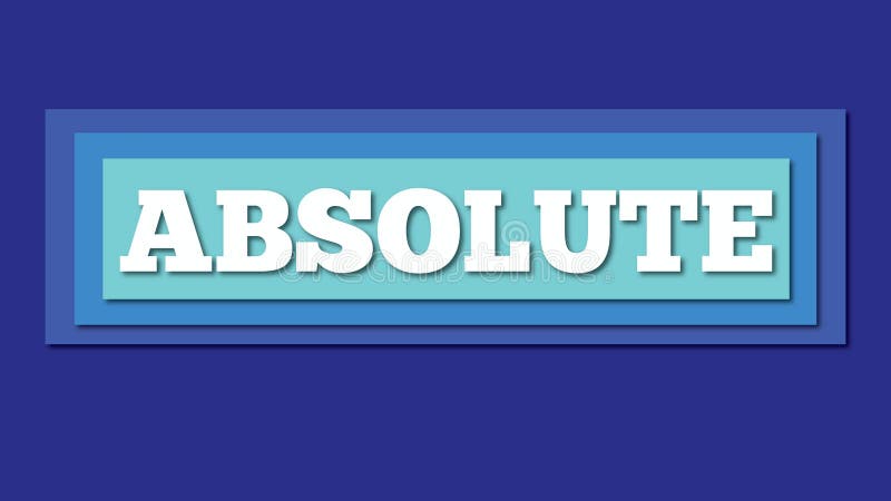 Word ABSOLUTE. Vector Zentangle Object for Decoration Stock Vector ...