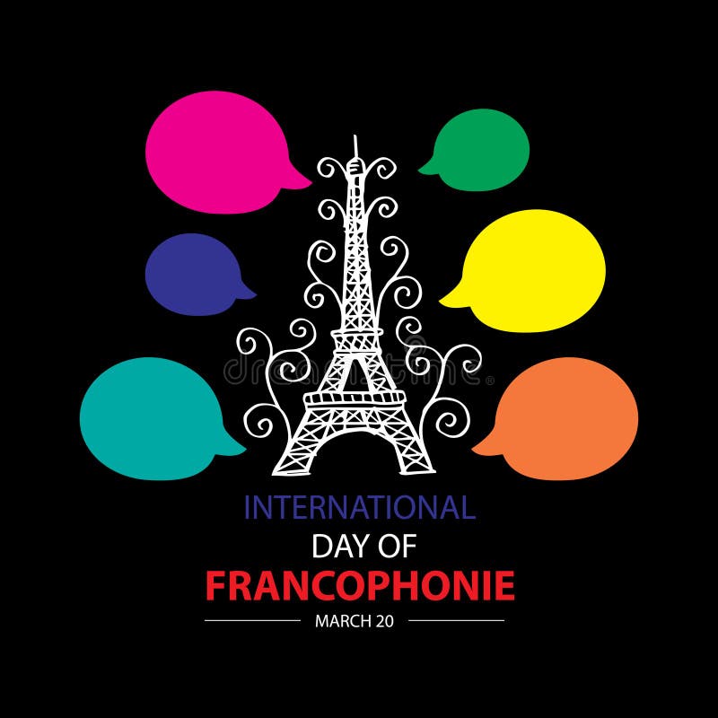 International Day of Francophonie Stock Illustration - Illustration of ...