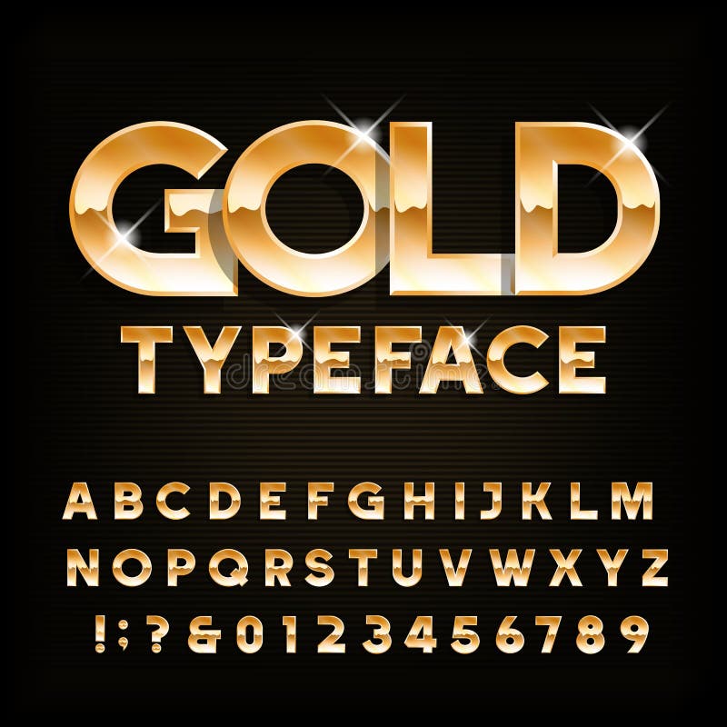 Gold Typeface Stock Illustrations – 47,249 Gold Typeface Stock ...