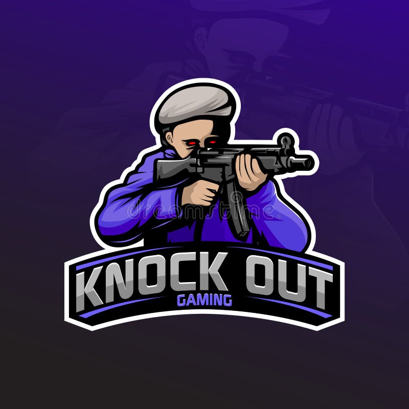 Soldier Logo Gaming Mascot with the Gun in Hand Stock Vector ...