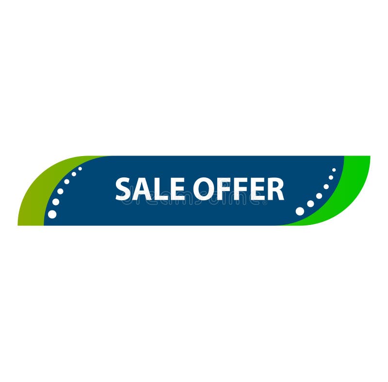 Special Offers Round Shape Colorful Design Banner Stock Illustration ...