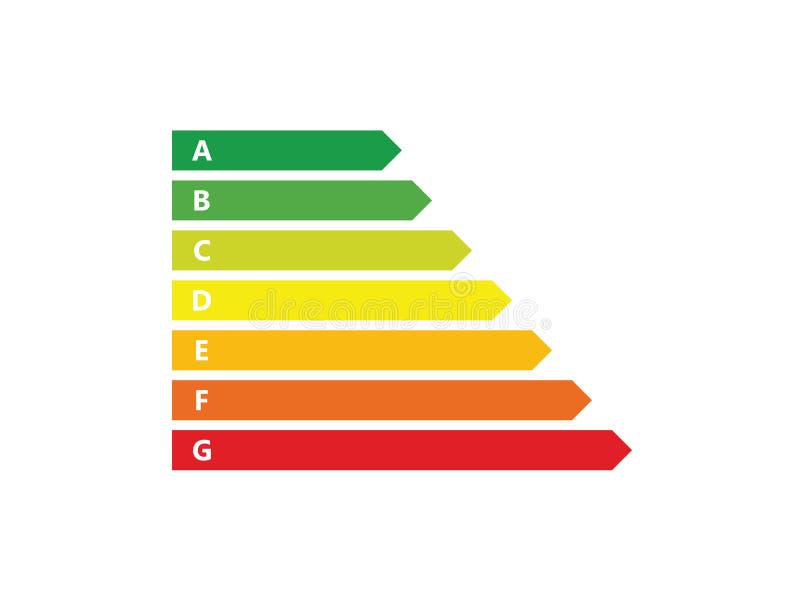 Energy label symbol stock vector. Illustration of classification ...