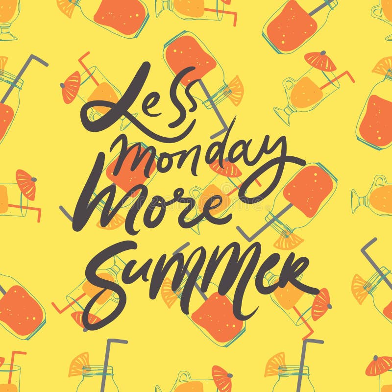 Ok, Monday! Let Do it. Hand Drawn Cup of Coffee and Donut Stock Vector ...