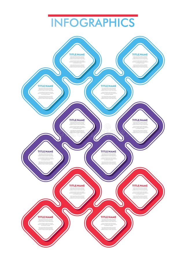 4 Steps Timeline. Square Shapes Modern Business Infographics.Label ...